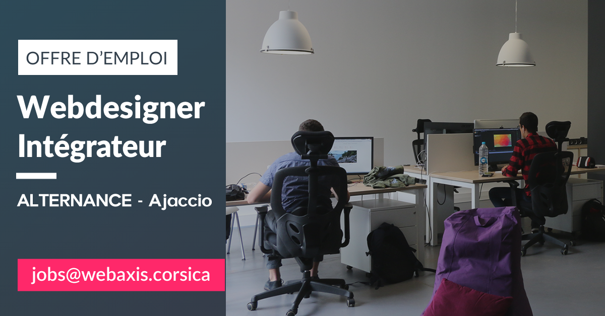 Webdesigner intégrateur en alternance - Agence Webaxis